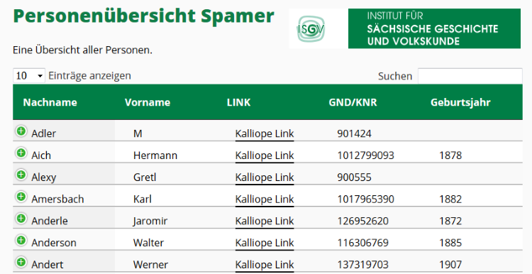 Virtuelle Archive - ISGV: Saxorum